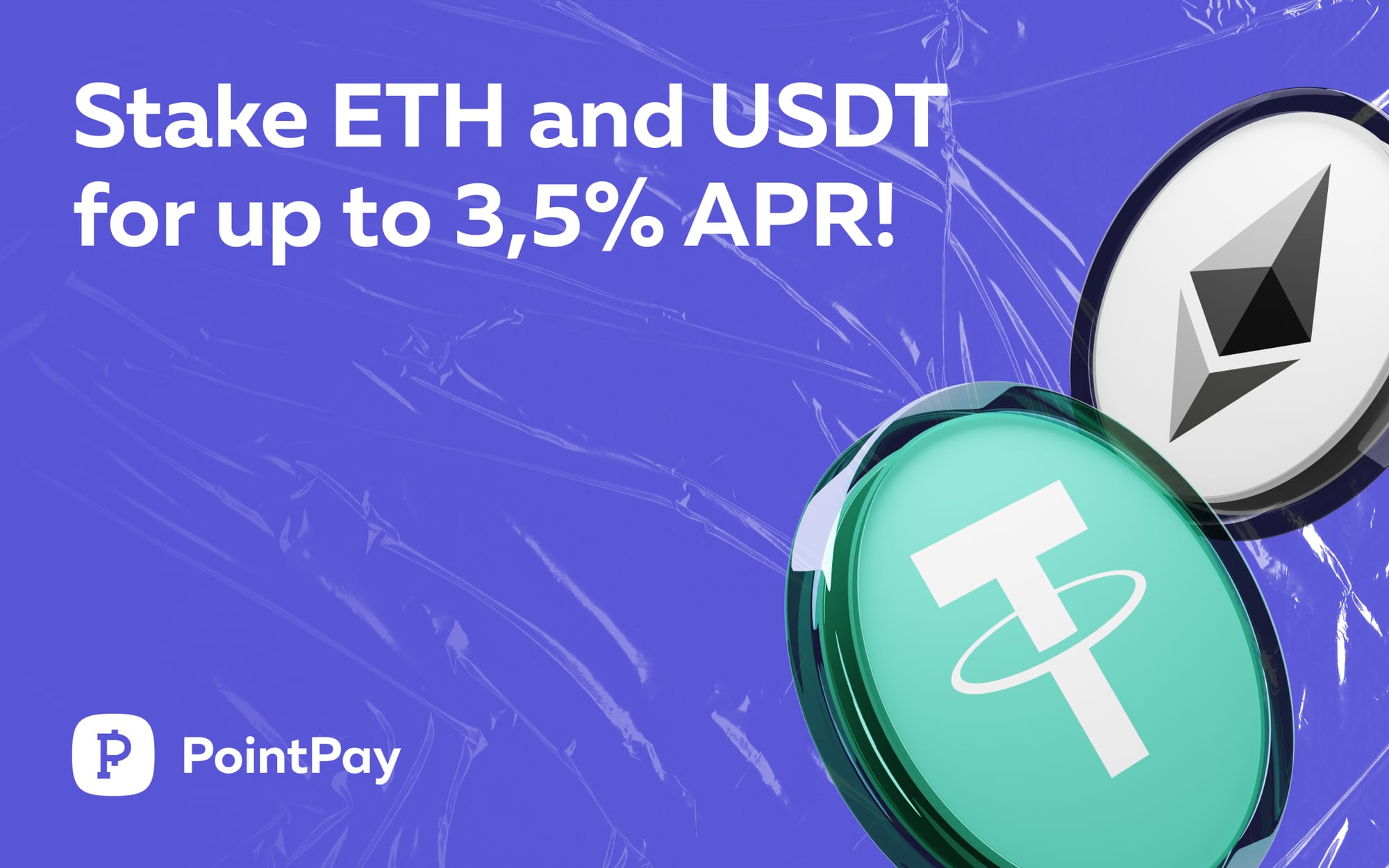 Ethereum and USDT staking opportunities at PointPay!