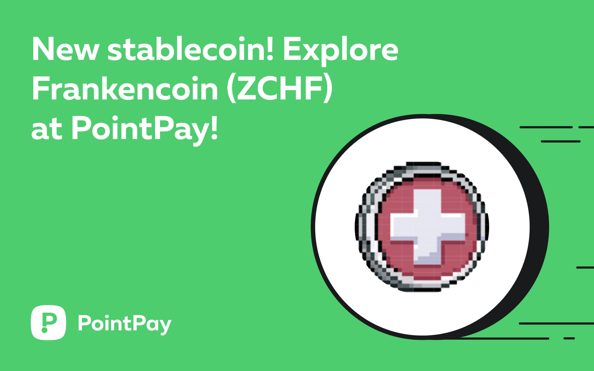 Frankencoin, $ZCHF, is listed on PointPay!
