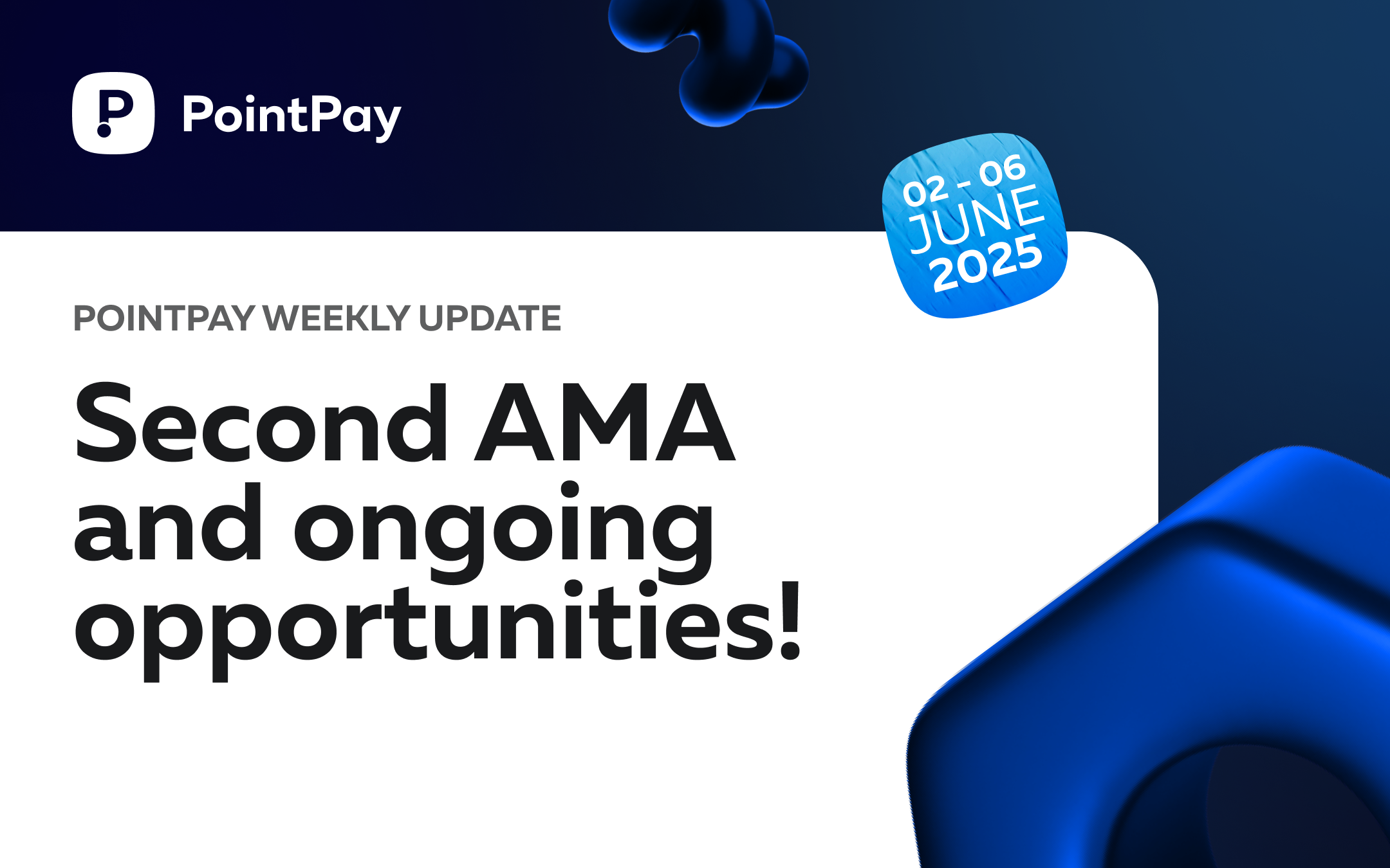 PointPay Weekly Update (02 - 06 June)